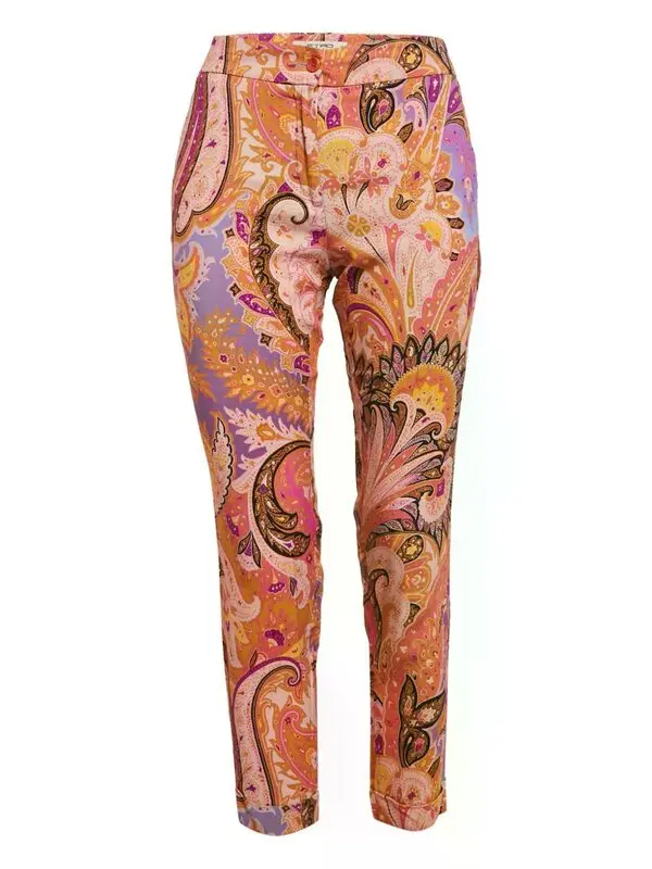 Etro Paisley-print Straight-leg Trousers