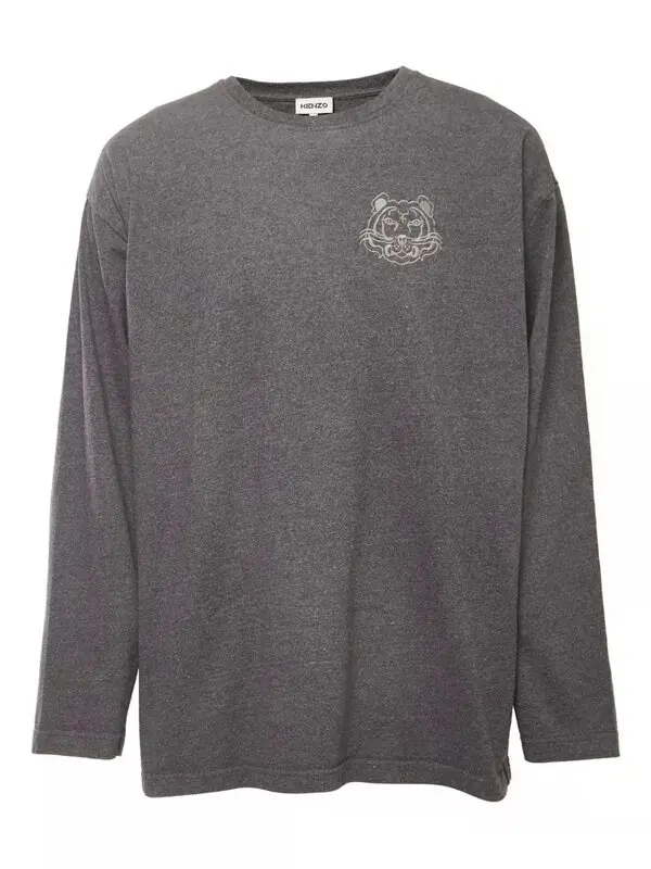 Kenzo Embroidered Tiger Logo Crew Neck Sweater