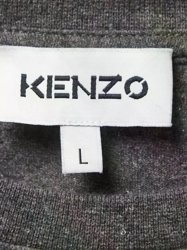 Kenzo Embroidered Tiger Logo Crew Neck Sweater