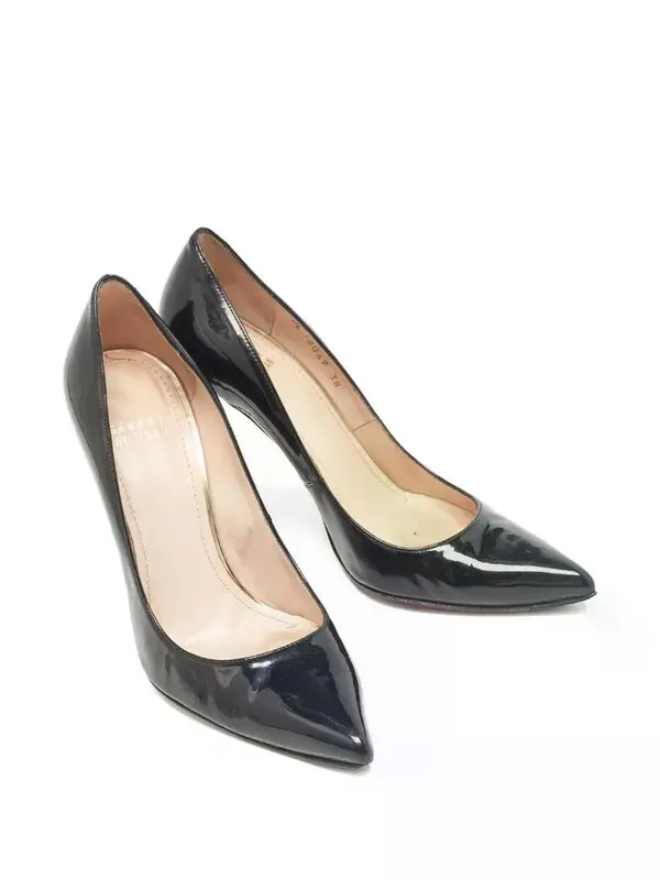 STUART WEITZMAN Patent Leather Pointed Toe Stiletto Pumps