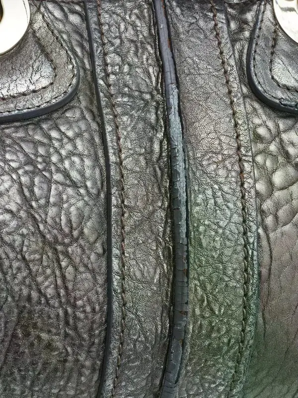Chloé Heloise Leather Tote Bag - Silver