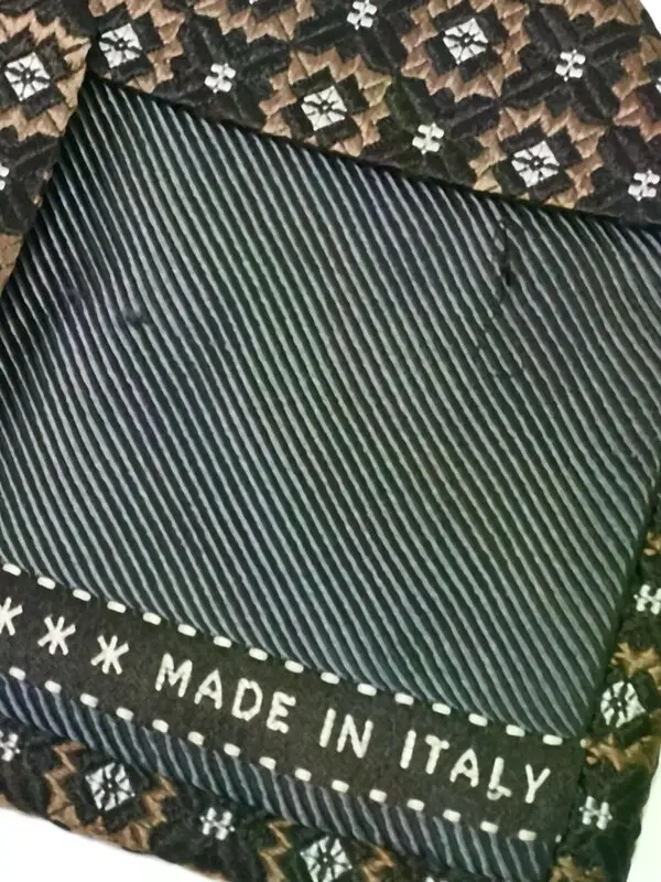Ermenegildo Zegna Patterned Silk Tie - Black