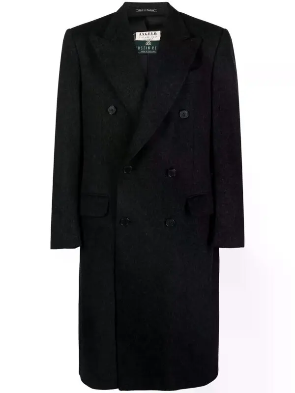 A.N.G.E.L.O. VINTAGE CULT 1990s Charcoal Virgin Wool Coat