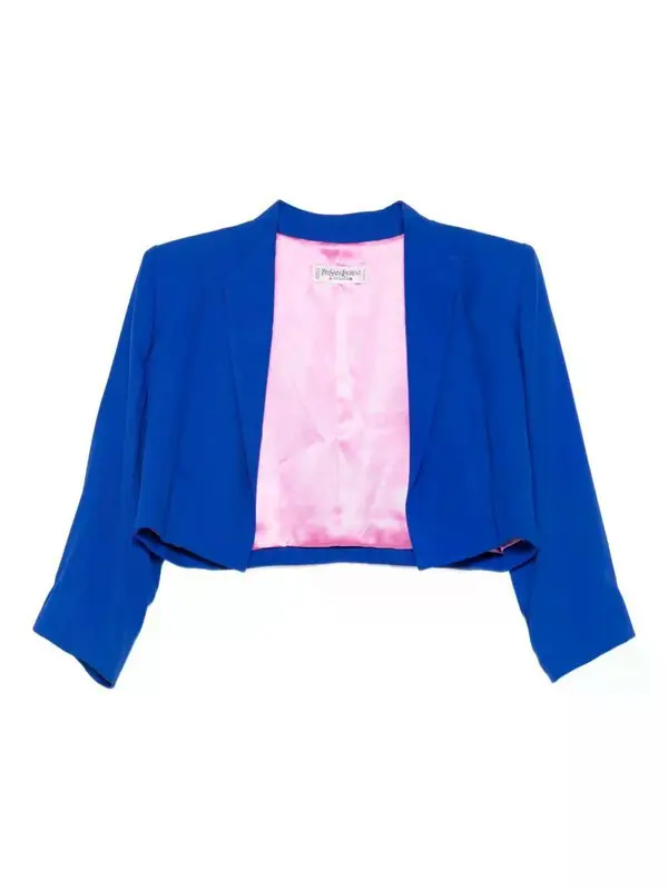 Saint Laurent 1990s Cropped Wool Jacket