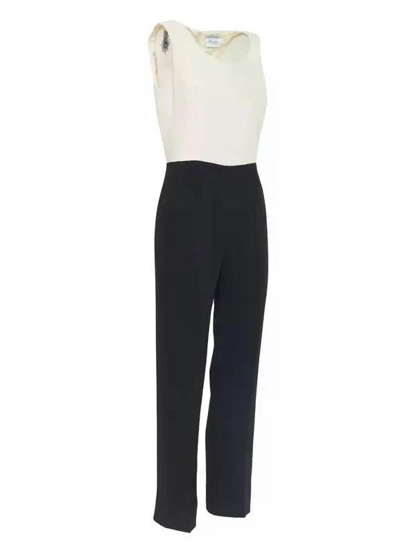 Max Mara Two-tone Sleeveless Jumpsuit