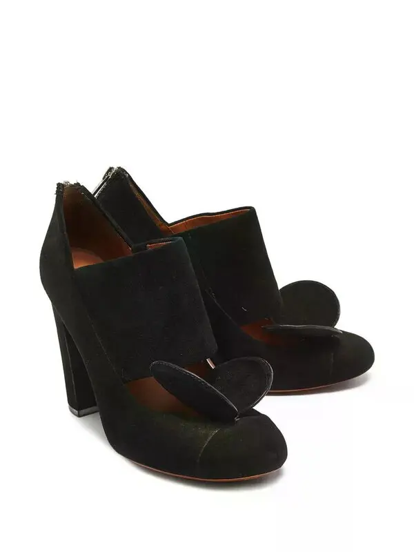 Marc Jacobs Suede Bow Detail Block Heel Pumps