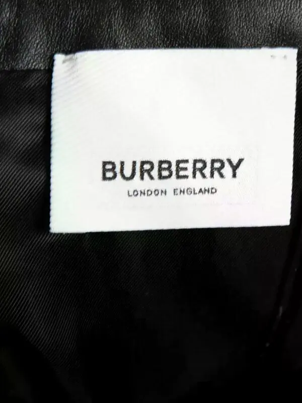 Burberry 2023 Cut-out Leather Midi Skirt