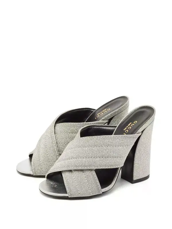 Gucci 105mm Sandals - Silver