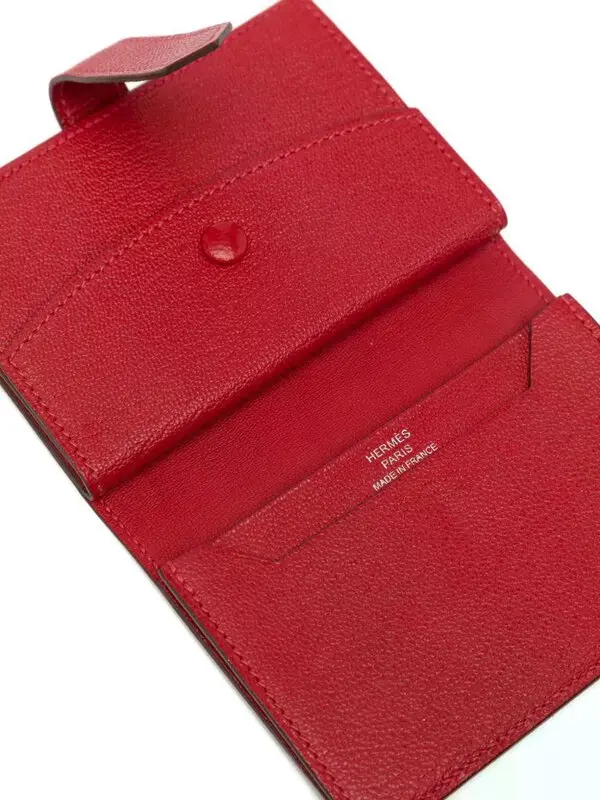 Hermès 2018 Bearn Wallet - Red