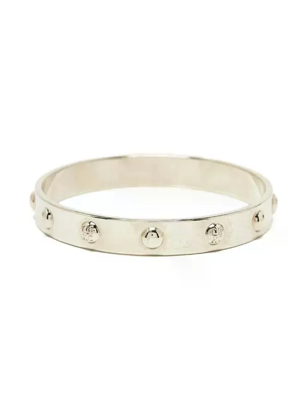 Carolina Herrera Monogram Studded Bangle
