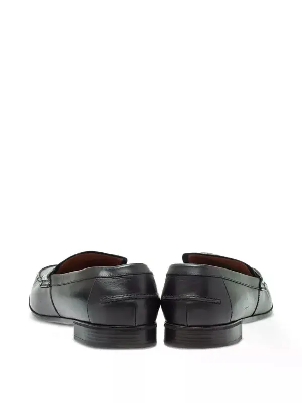 Gucci Leather Horsebit Detail Loafers