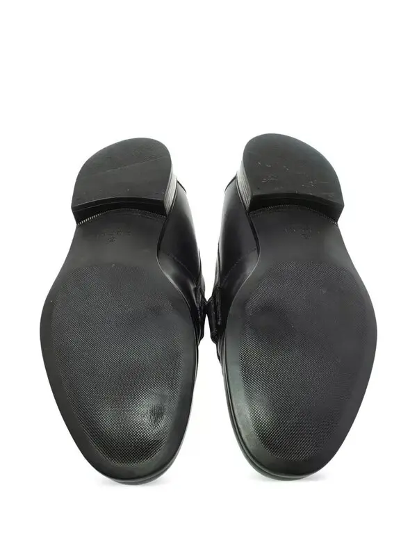 Gucci Leather Horsebit Detail Loafers