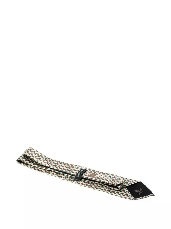 LANVIN Silk Neck Tie - Neutrals