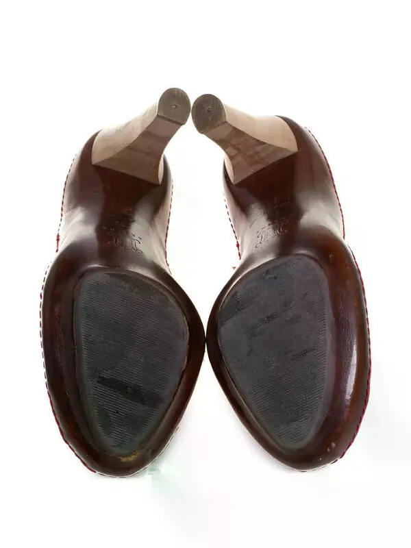 Celine Patent Leather Block Heel Pumps