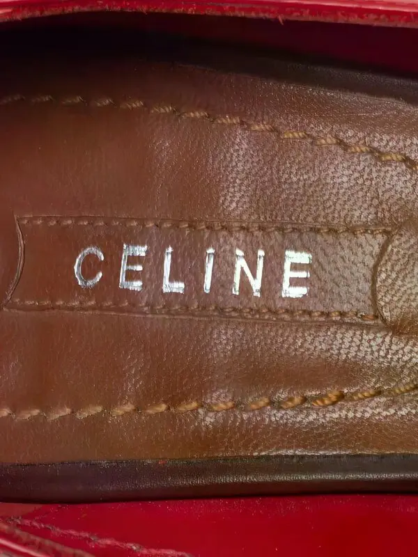 Celine Patent Leather Block Heel Pumps