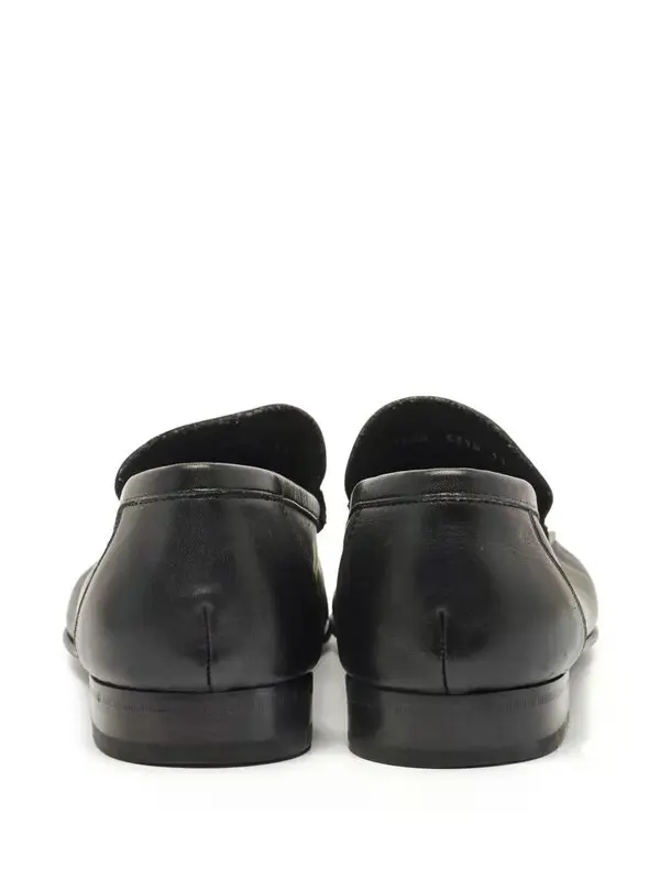 Dolce & Gabbana Calf Leather Loafers With Decorative Plaque