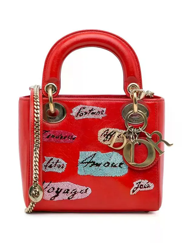 Dior Mini Lady Handbag - Red