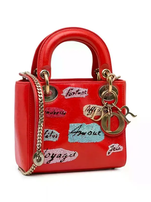 Dior Mini Lady Handbag - Red