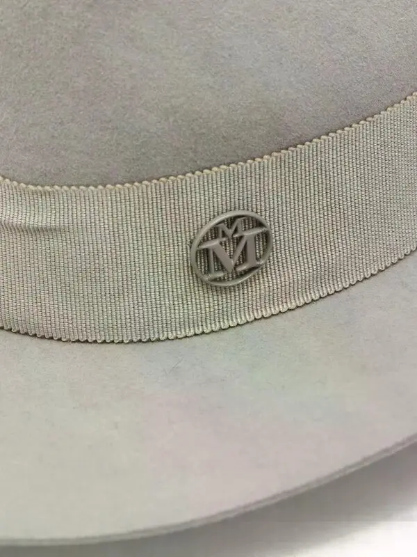 MAISON MICHEL Felt Fedora Hat - Grey