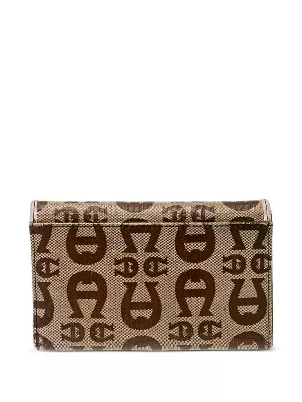 AIGNER Pre-owned Monogram Clasp Wallet
