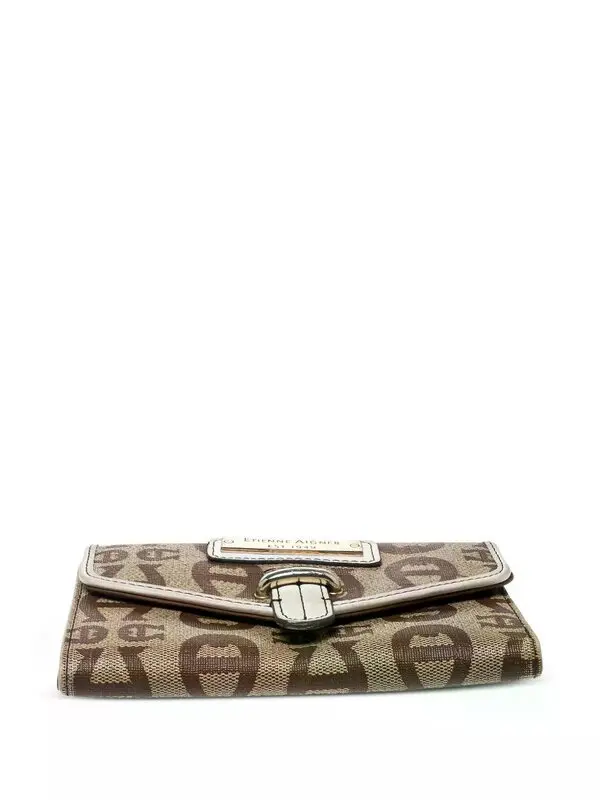 AIGNER Pre-owned Monogram Clasp Wallet