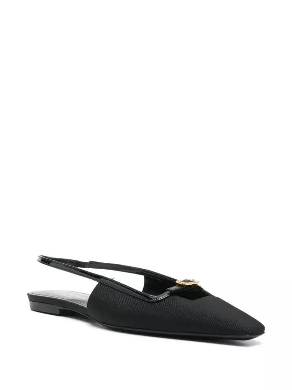 Saint Laurent Buckle-detail Slingback Mules