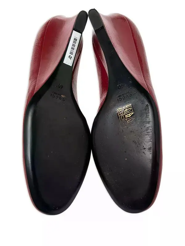Gucci 85mm Wedge Pumps - Red