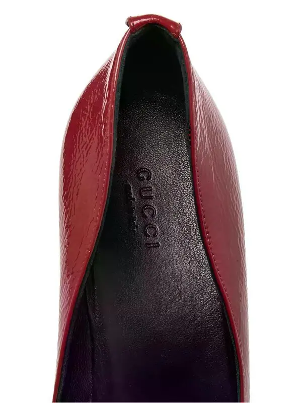 Gucci 85mm Wedge Pumps - Red