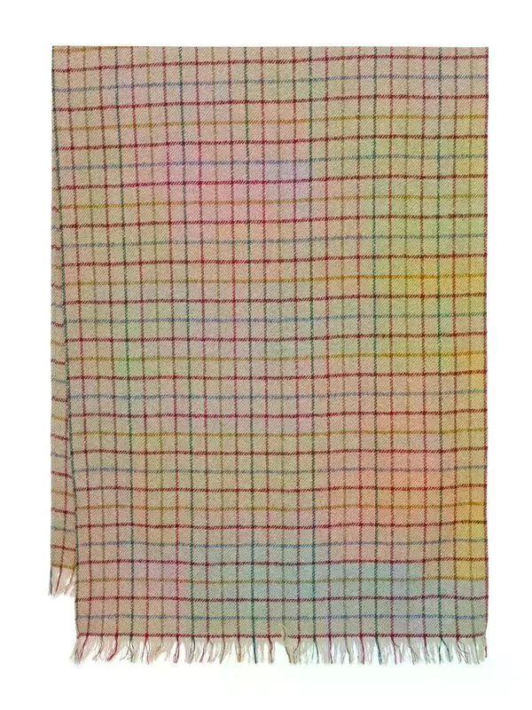 Valentino Garavani 1980s Checked Scarf - Neutrals