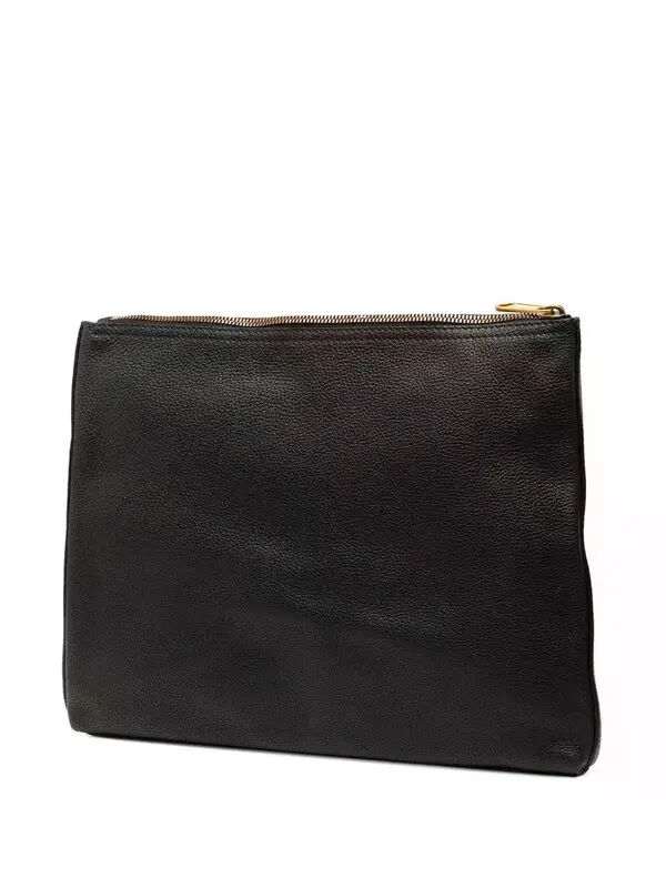 Gucci Medium Leather Logo Portfolio Clutch Bag