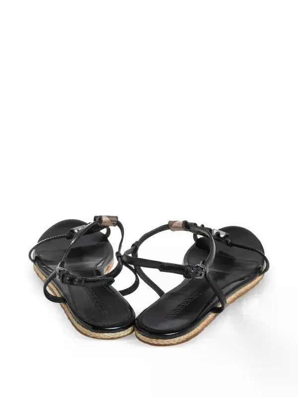 Burberry Westerdale Sandals With Checked Detail