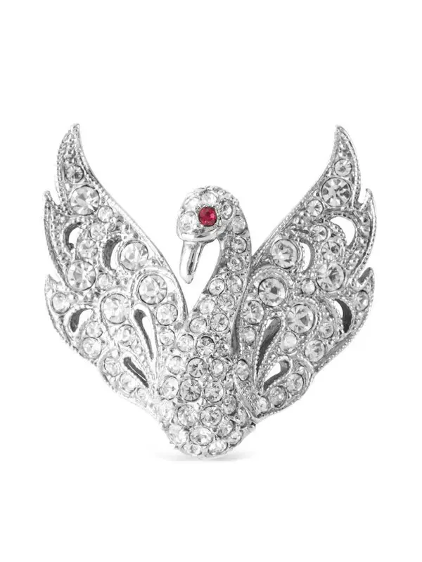 SUSAN CAPLAN Attwood & Sawyer 1980 Swan Brooch - Silver
