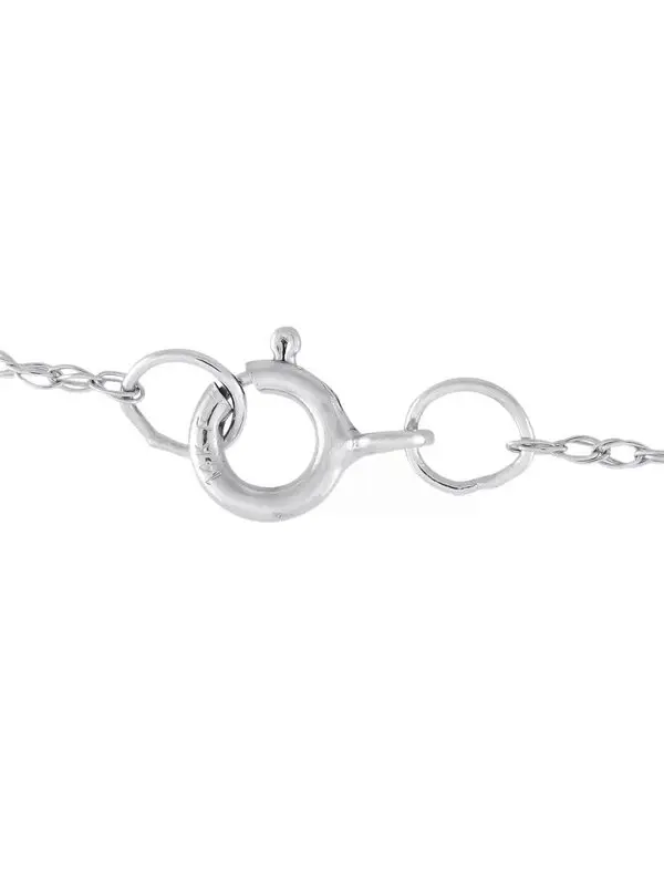 LB EXCLUSIVE 14kt White Gold Diamond And Ruby Pendant Necklace