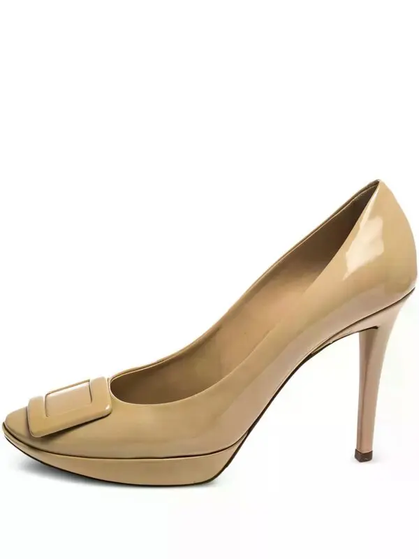 ROGER VIVIER 110mm Patent Pumps - Neutrals