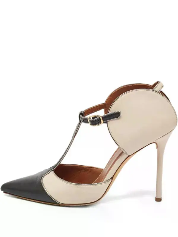 MALONE SOULIERS Two-tone Pointed-toe Pumps - Neutrals