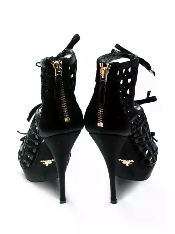 Prada Leather Heeled Boots