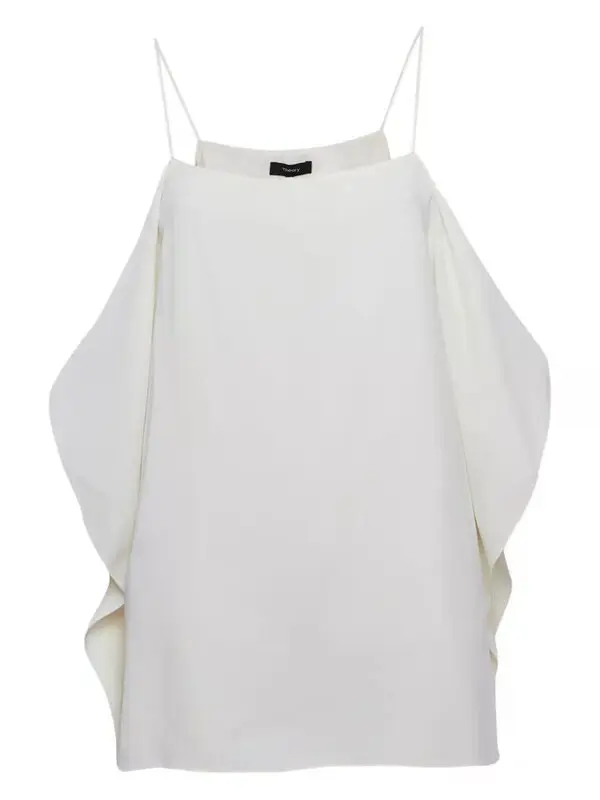 Theory Rosina Draped Blouse - Neutrals