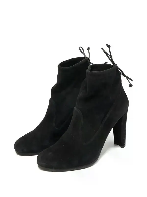 STUART WEITZMAN 100mm Suede Back Tie Boots