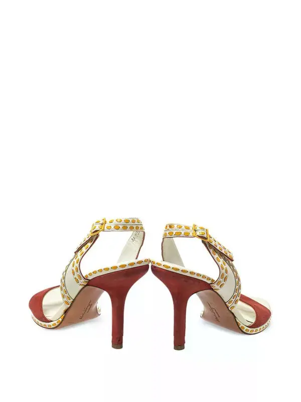 FERRAGAMO Panelled Slingback Sandals