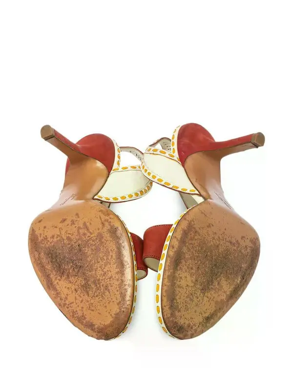 FERRAGAMO Panelled Slingback Sandals