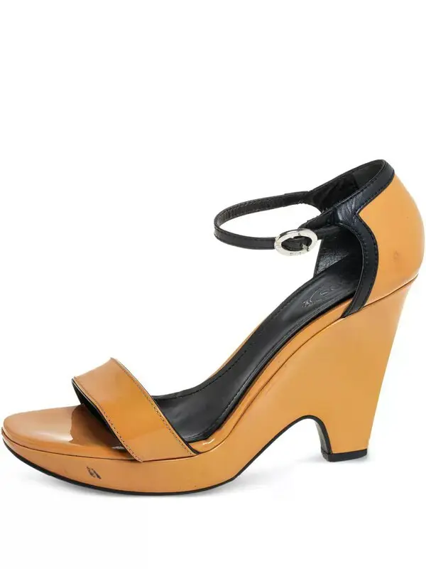 TOD'S 105mm Platform Wedge Sandals - Brown