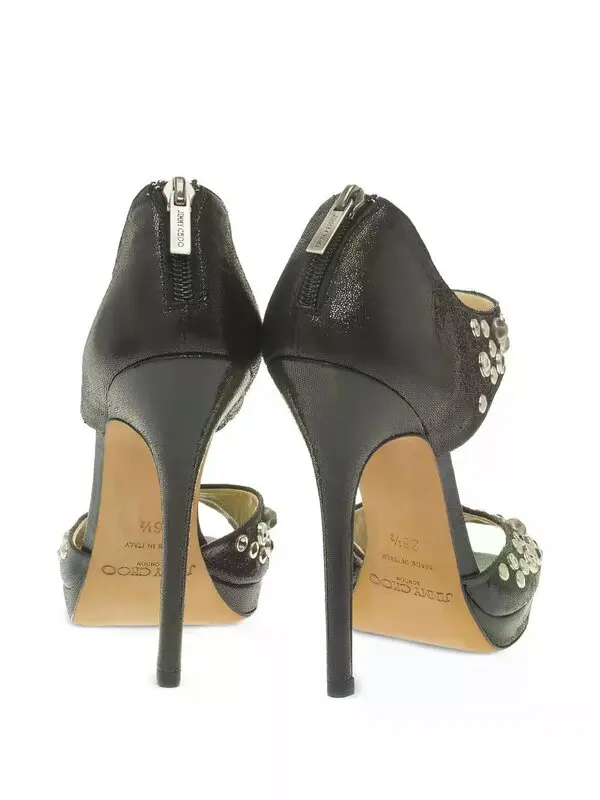 JIMMY CHOO Studded Embellished Stiletto Sandals