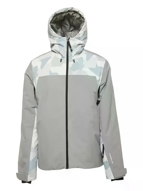 J. MENDEL Camouflage Zip-fastening Hooded Jacket