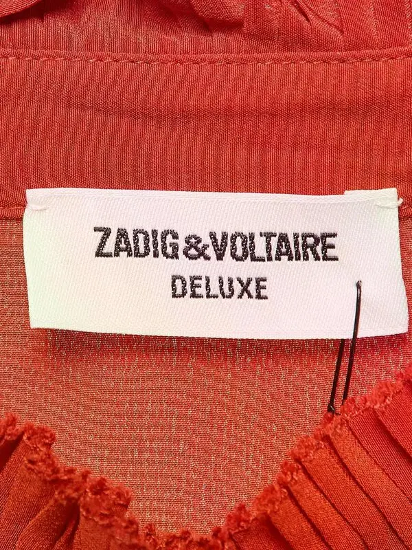 Zadig&Voltaire Silk Blouse With Ruffle Detail