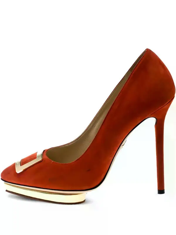CHARLOTTE OLYMPIA Suede Pumps - Red