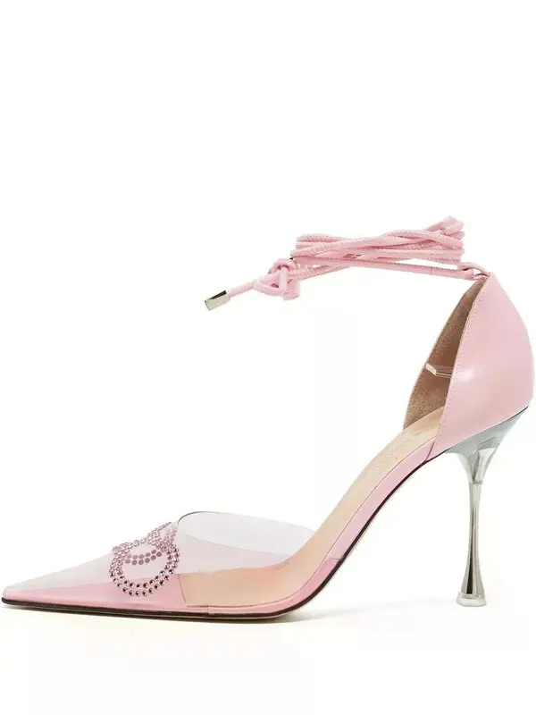 Mach & Mach Embellished Pointed Toe Pumps