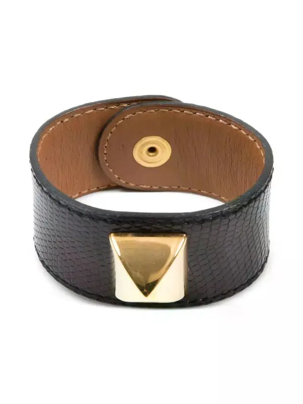 Hermès 1998 Medor Leather Studded Bracelet