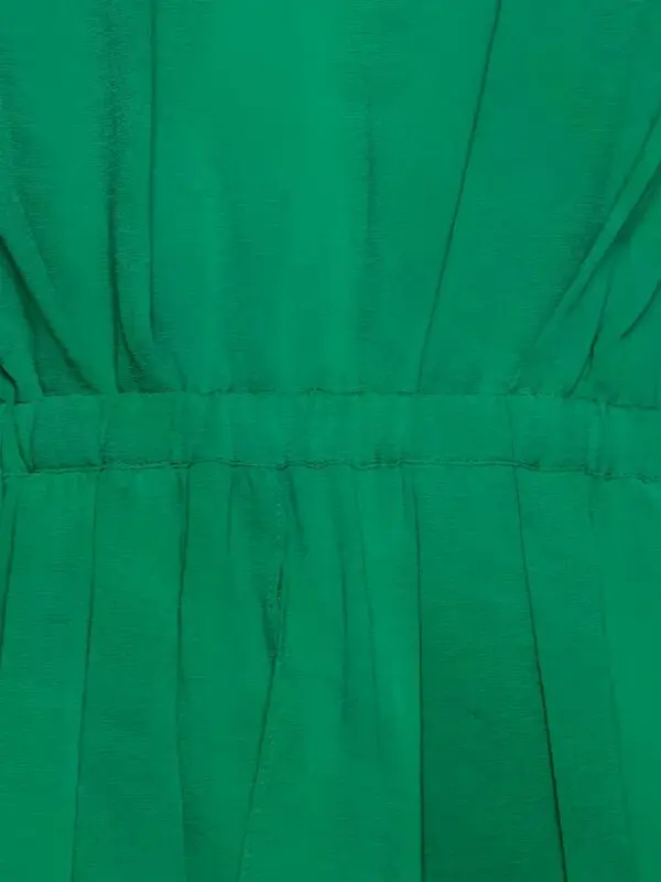 Balenciaga Emerald Silk Asymmetric Blouse