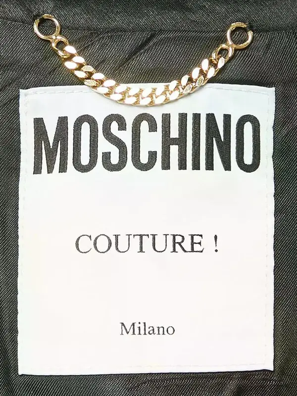 Moschino Quilted Jacket With Number Appliqu