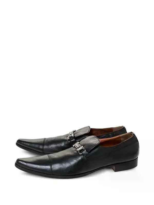 Dolce & Gabbana Logo Plaque Leather Loafers